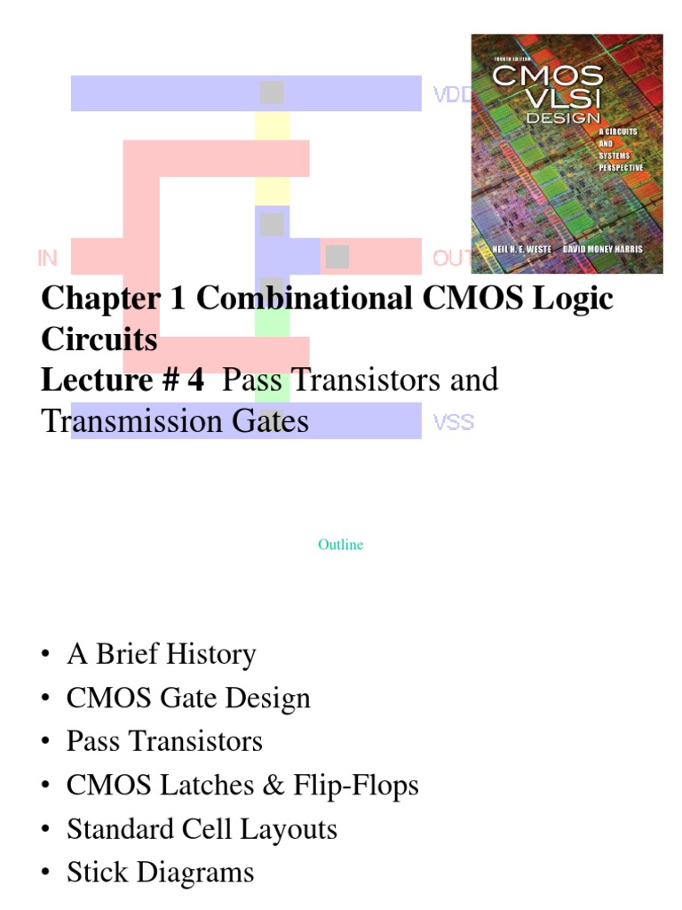 Chapter 1 Combinational Cmos Logic Circuits Lecture 4 Pass Transistors And Pdf Cmos