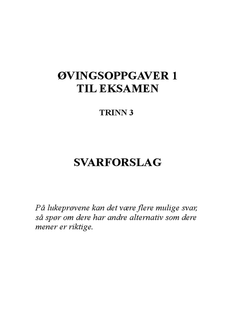1 Eksamensoppgaver | PDF