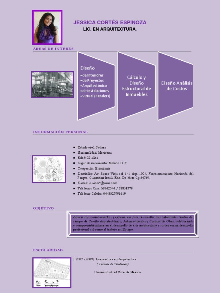 Perfil Profesional de Jessica Cortés | PDF | México | Ingeniería