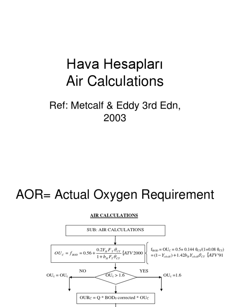 Air Calculations | PDF