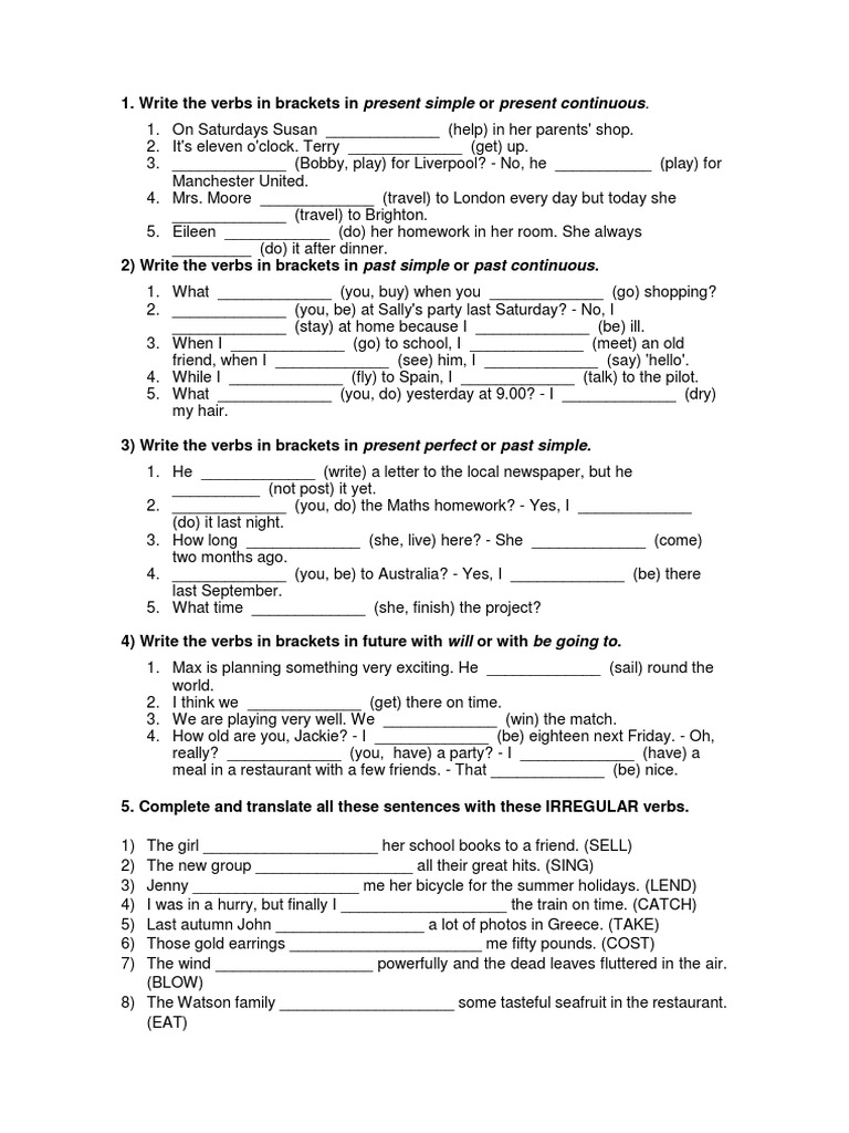 Examen Inglés 3º ESO | PDF | Grammar | Linguistics