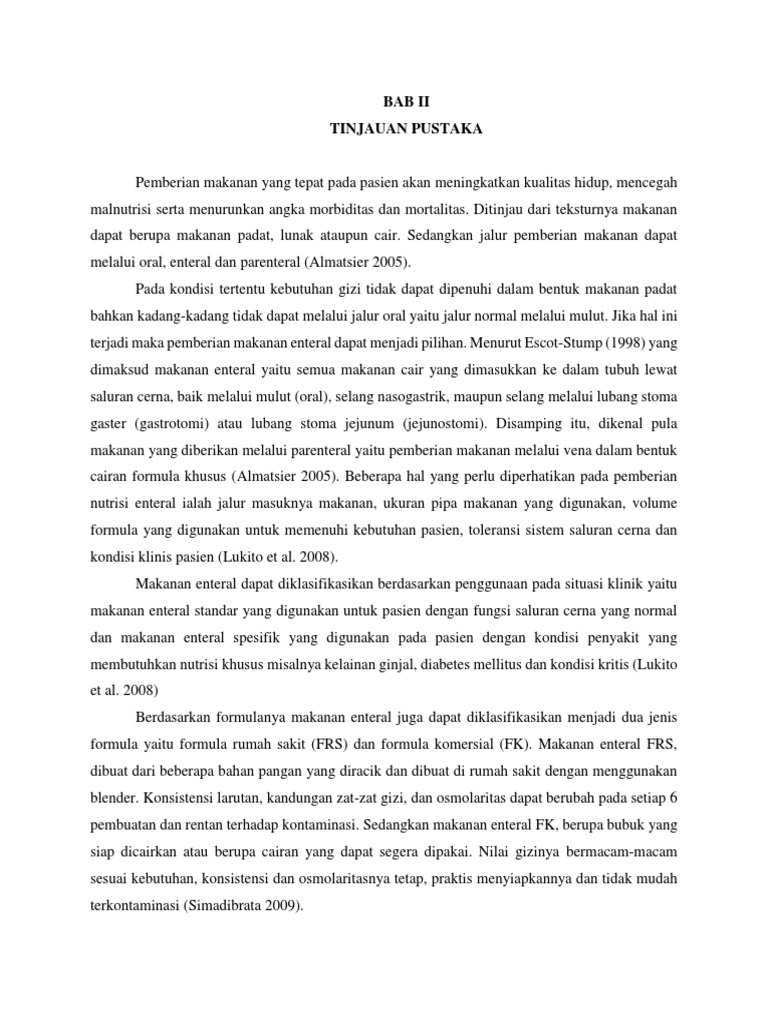 Bab 2 Formula Enteral Diabetes Melitus | PDF