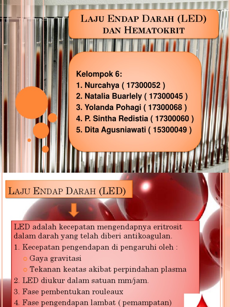 LED dan Hematokrit: Metode & Nilai Normal | PDF