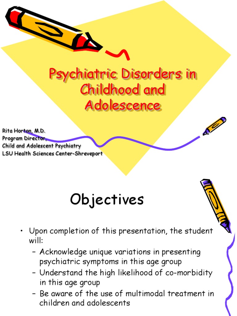 Childhood Psychiatric Disorders Overview | PDF | Obsessive–Compulsive ...