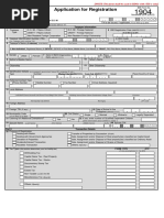 Bir Form 1903 - Registration Corp (Blank) | Taxpayer | Fiscal Year