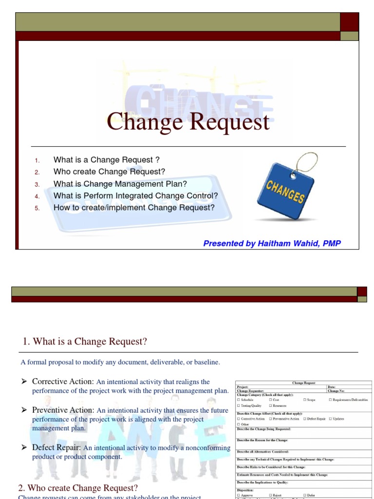 Change Request | PDF