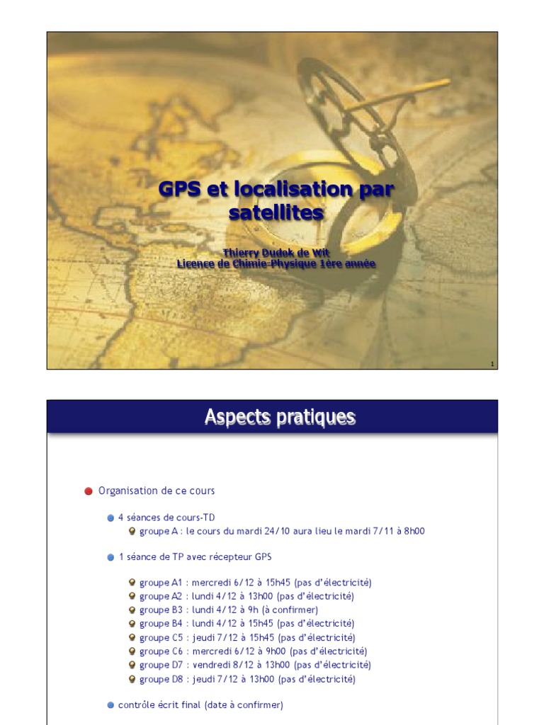 Cours GPS | Download Free PDF | Système de positionnement global ...