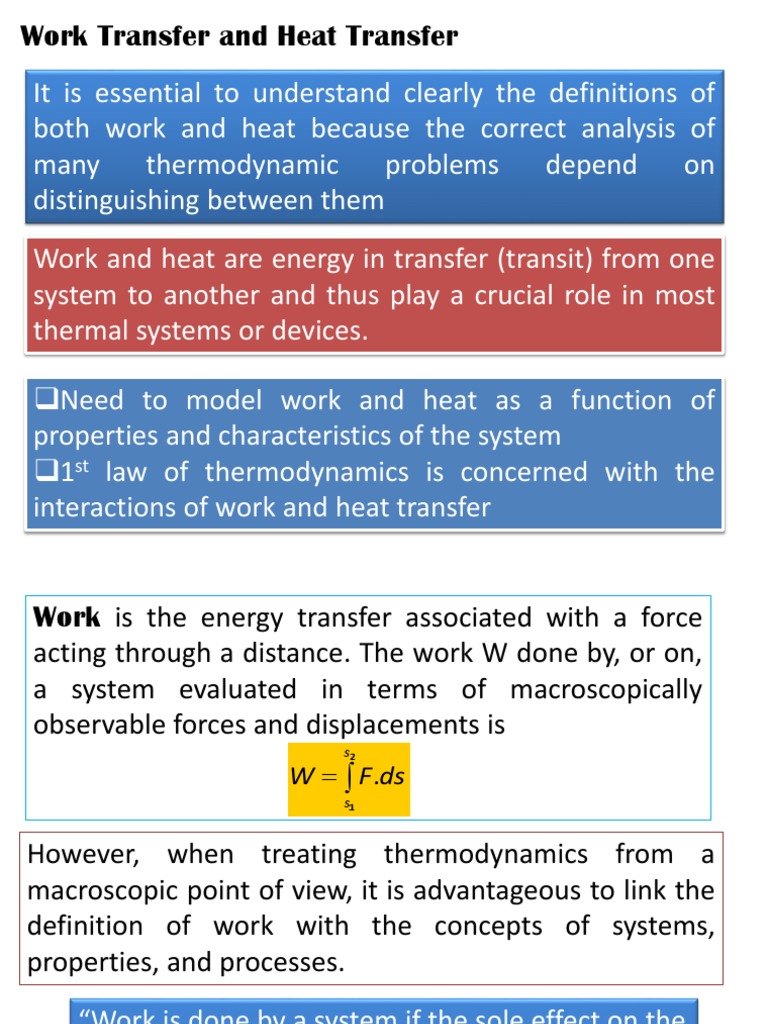 Distinguishing Between Work and Heat Transfer: A Macroscopic ...