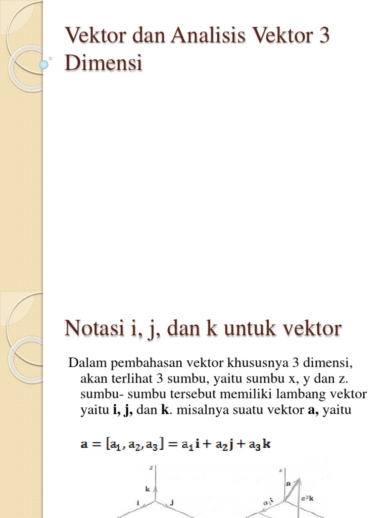 Vektor Dan Analisis Vektor 3 Dimensi NN | PDF