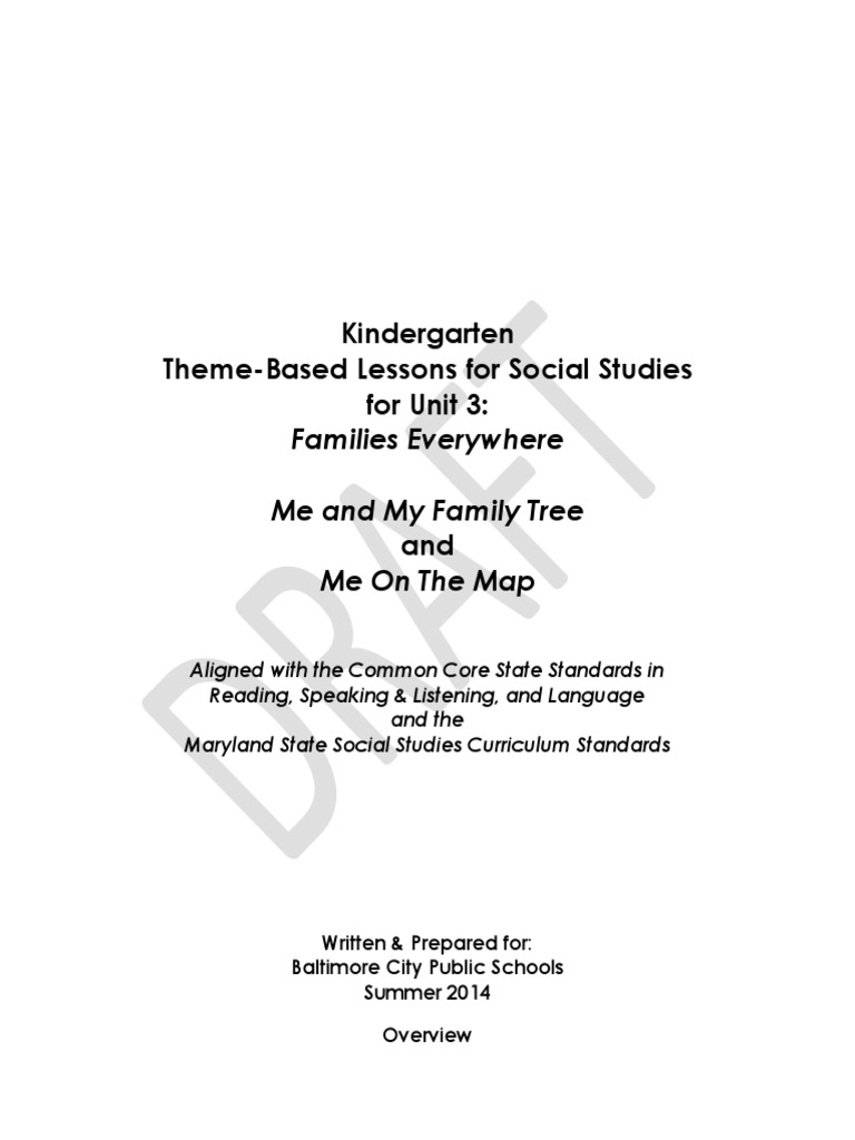 Social Studies Family Tree Lesson Set Unit 3 | PDF | Reading ...