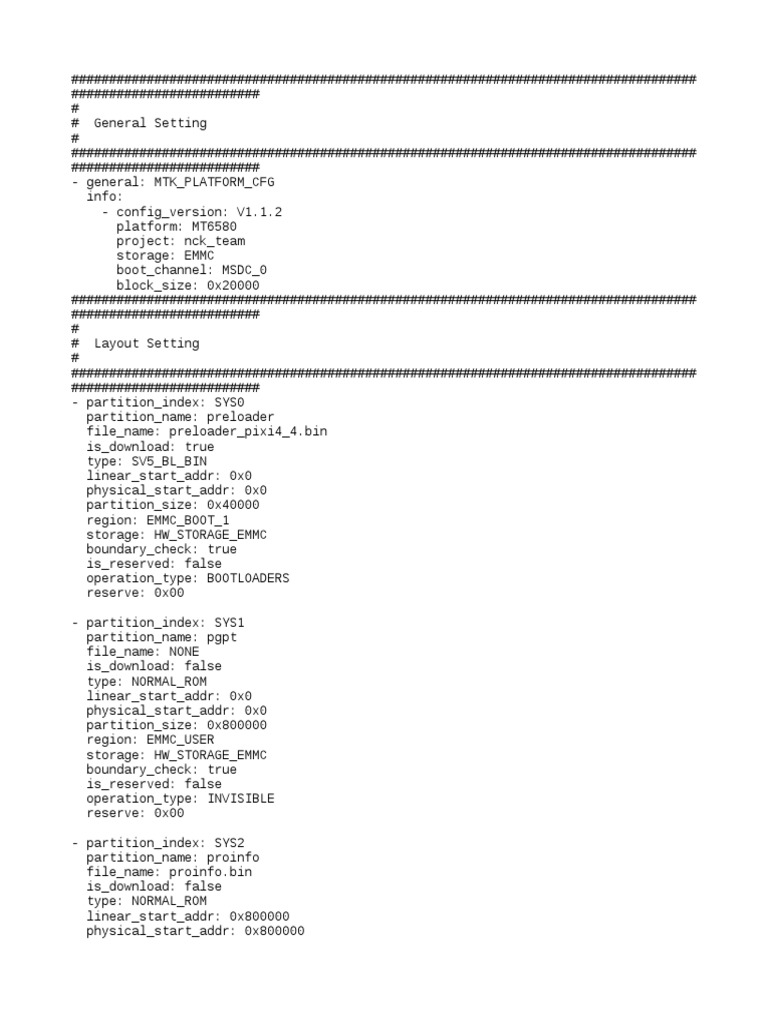 MT6580 Firmware and Scatter Files Guide | PDF | Computer Data ...