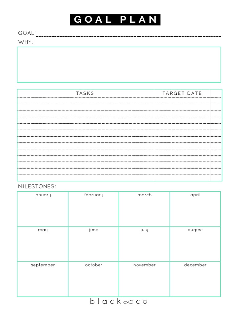 Goal Planning and Task Timeline | PDF
