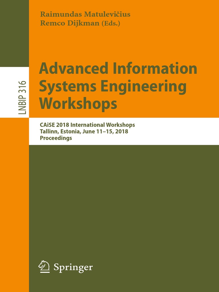 Advanced Information Systems Engineering Workshops | PDF | Use Case ...