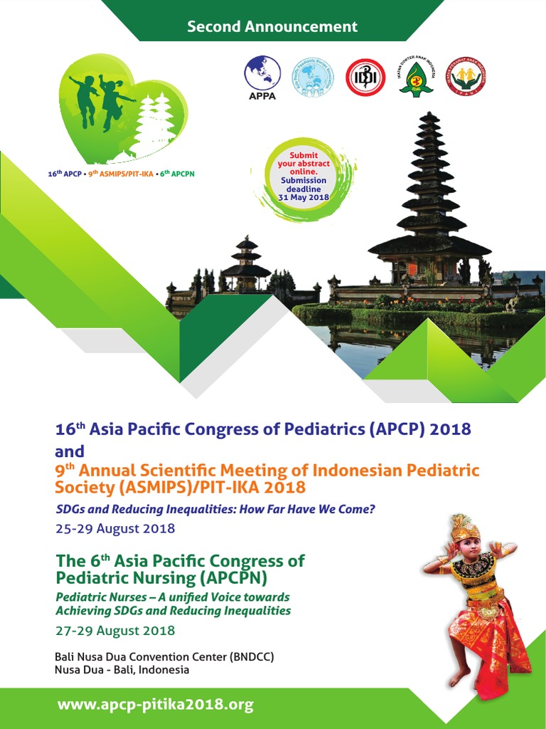 APCP 2018 - Second Announcement | PDF | Pediatrics | Health Care
