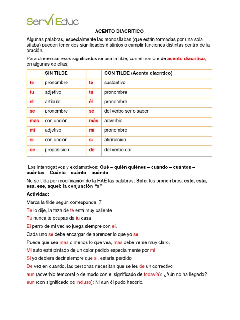 Acento Diacritico | PDF | Estudios de idiomas extranjeros | Poesía