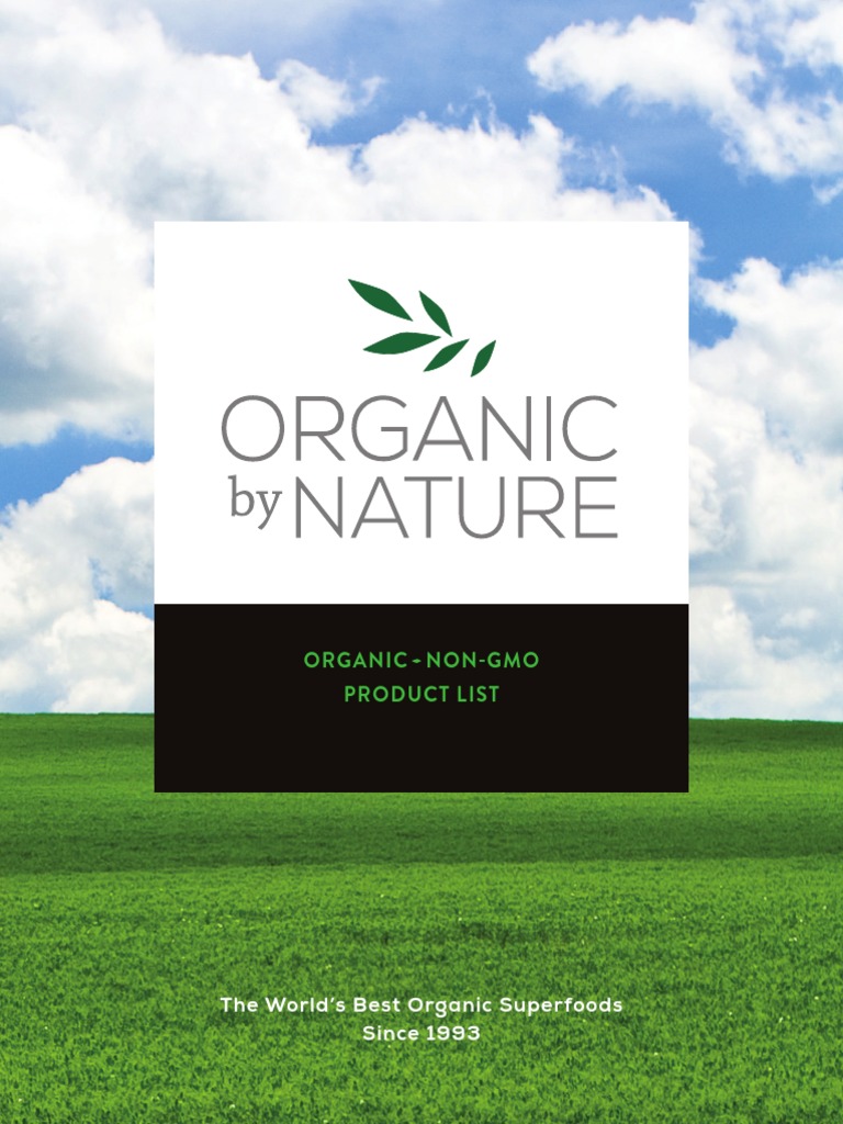 Organic Non-Gmo Product List: The World's Best Organic Superfoods Since ...