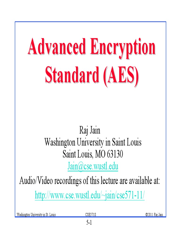 Advanced Encryption Advanced Encryption | PDF | Security Engineering | Secrecy