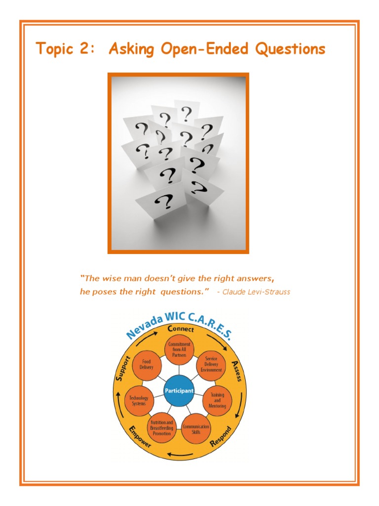Effective Open-Ended Questions in WIC | PDF | Wic | Question