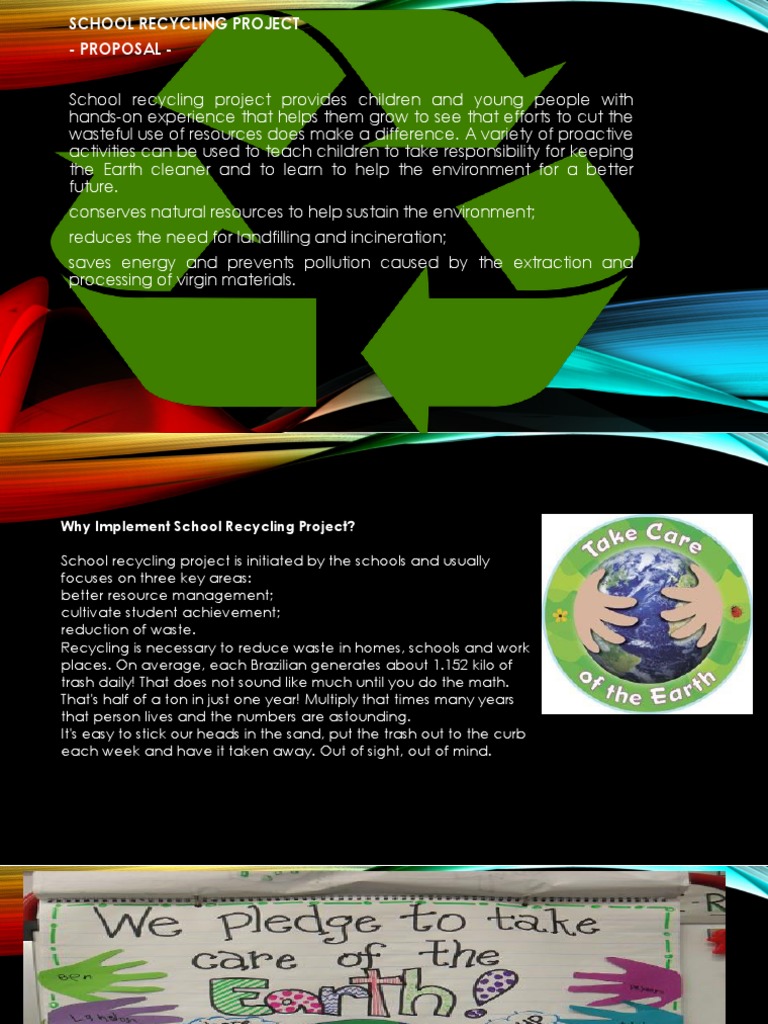School Recycling Project - Proposal | PDF