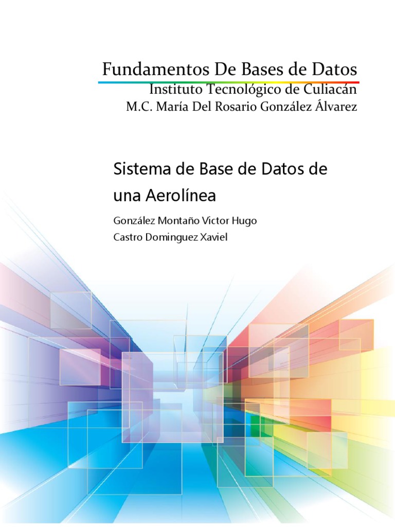 Base de Datos (Aerolinea) | PDF | SQL | Bases de datos