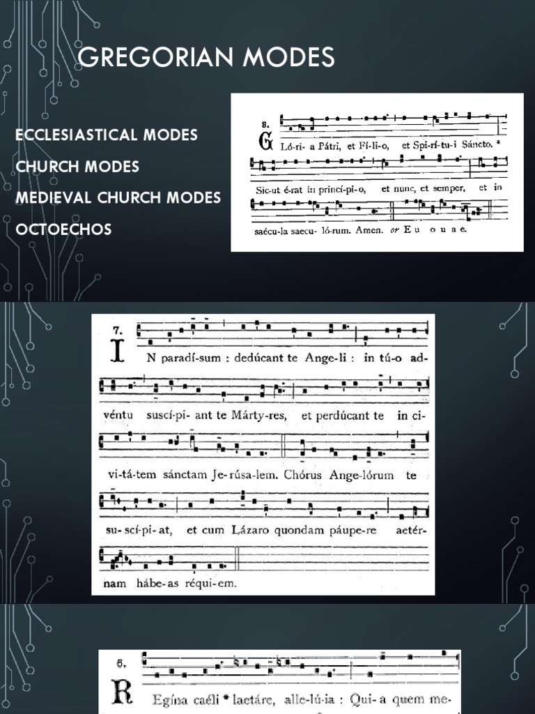 Gregorian Modes: Ecclesiastical Modes Church Modes Medieval Church Modes Octoechos | PDF | Mode ...