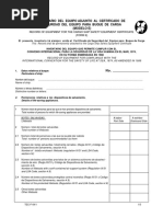 Certificado de Embarque: Anexo IV Naviera | PDF