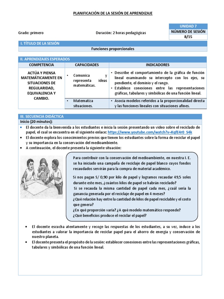 Mat1 U7 Sesion 08 | PDF | Ecuaciones | Maestros