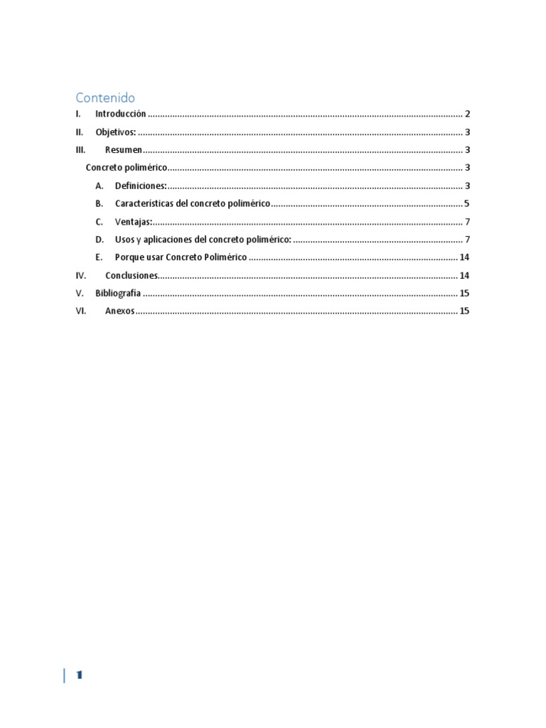 Concreto Polimérico: Definición y Usos | PDF | Polímeros | Hormigón