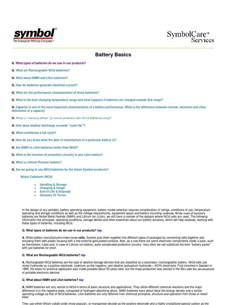 Battery Basics: What Types of Batteries Do We Use in Our Products ...