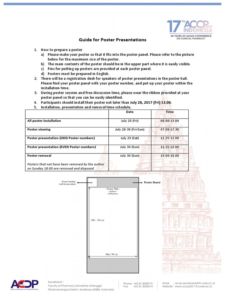 Guideline For Poster Presentation Pdf