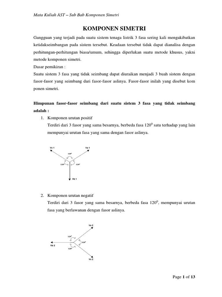 Komponen Simetri | PDF