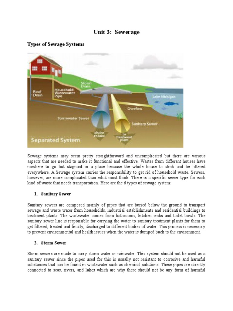 Sewage Systems Explained | PDF | Sanitary Sewer | Sewage Treatment