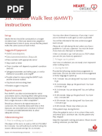 2 Minute Walk Test PDF | PDF