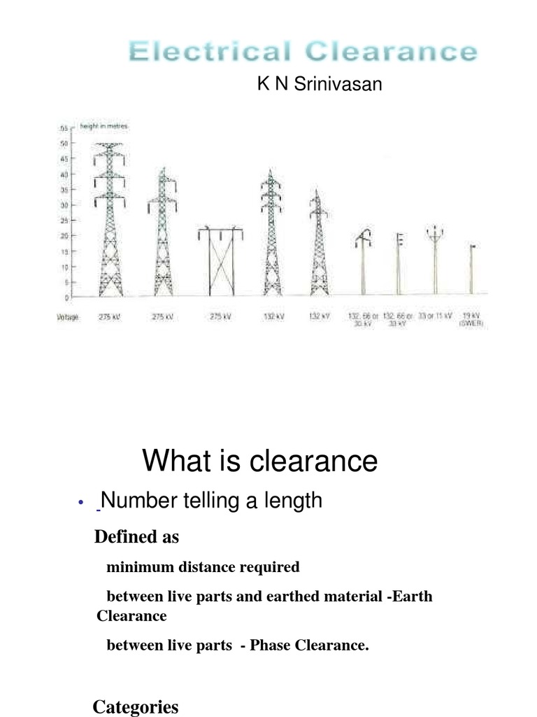 Electrical Clearance | PDF | Electrical Substation | Insulator ...
