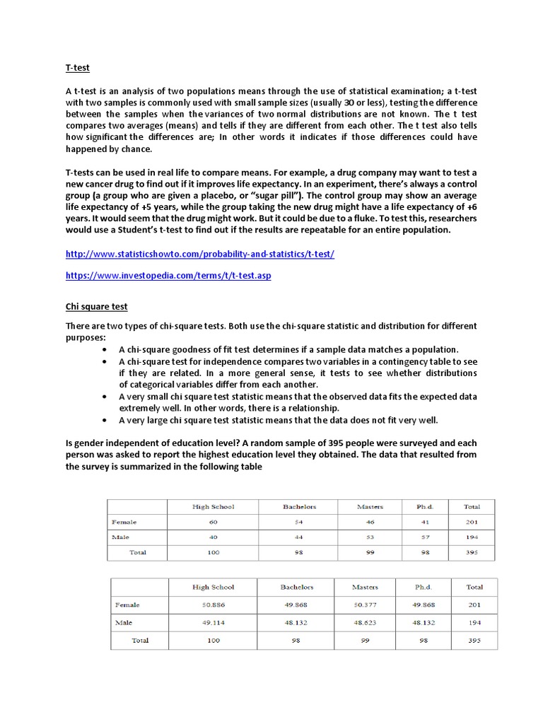 SRM | PDF | Student's T Test | Correlation And Dependence