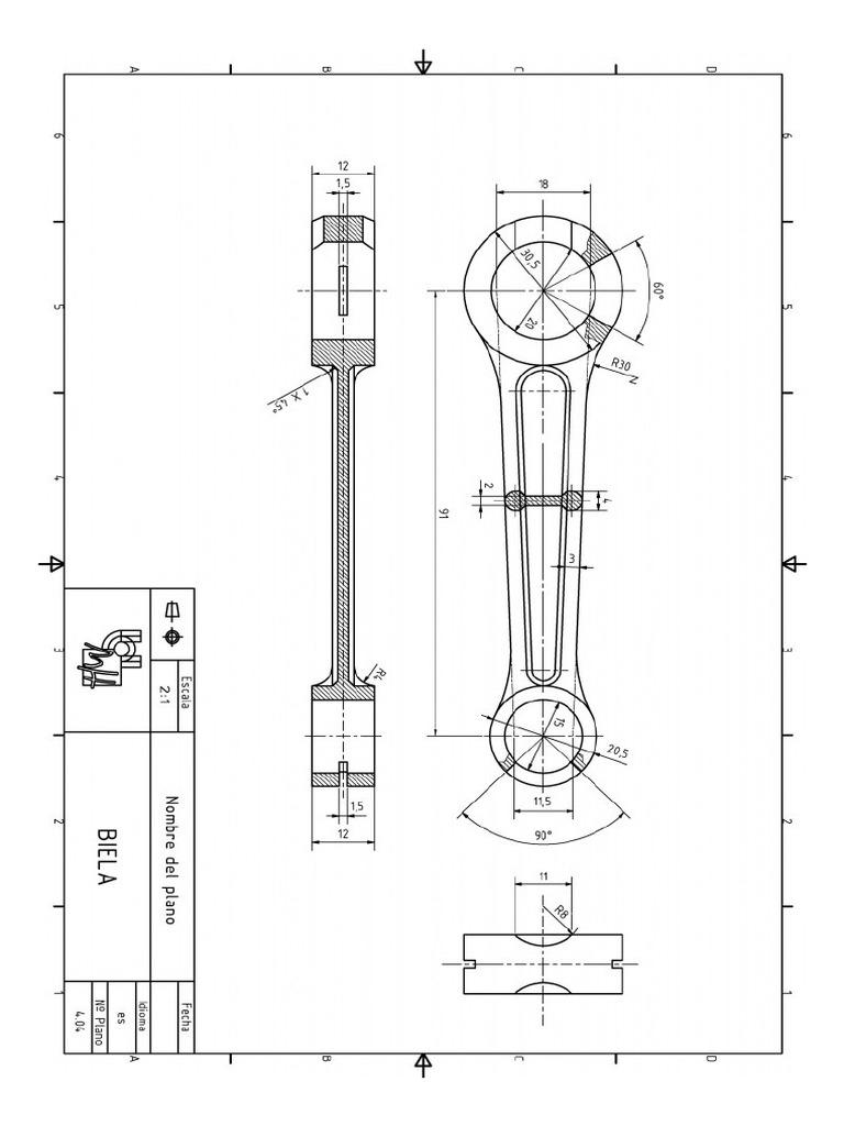 Imagen Tecnico de Biela PDF | PDF