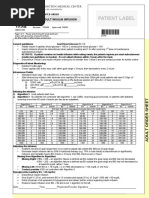 Intake and Output Chart | PDF