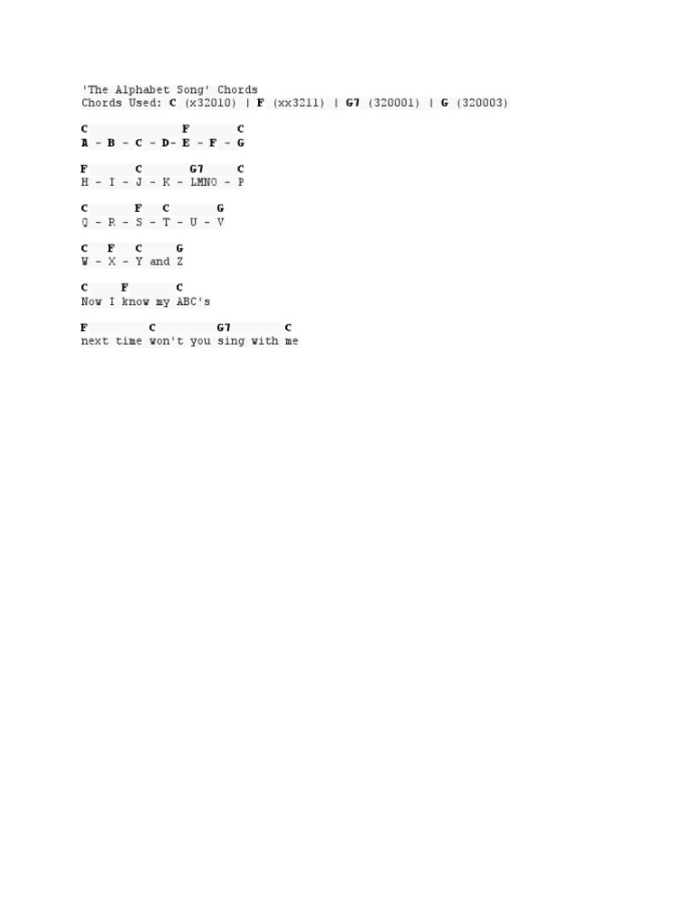 The Alphabet Song | PDF