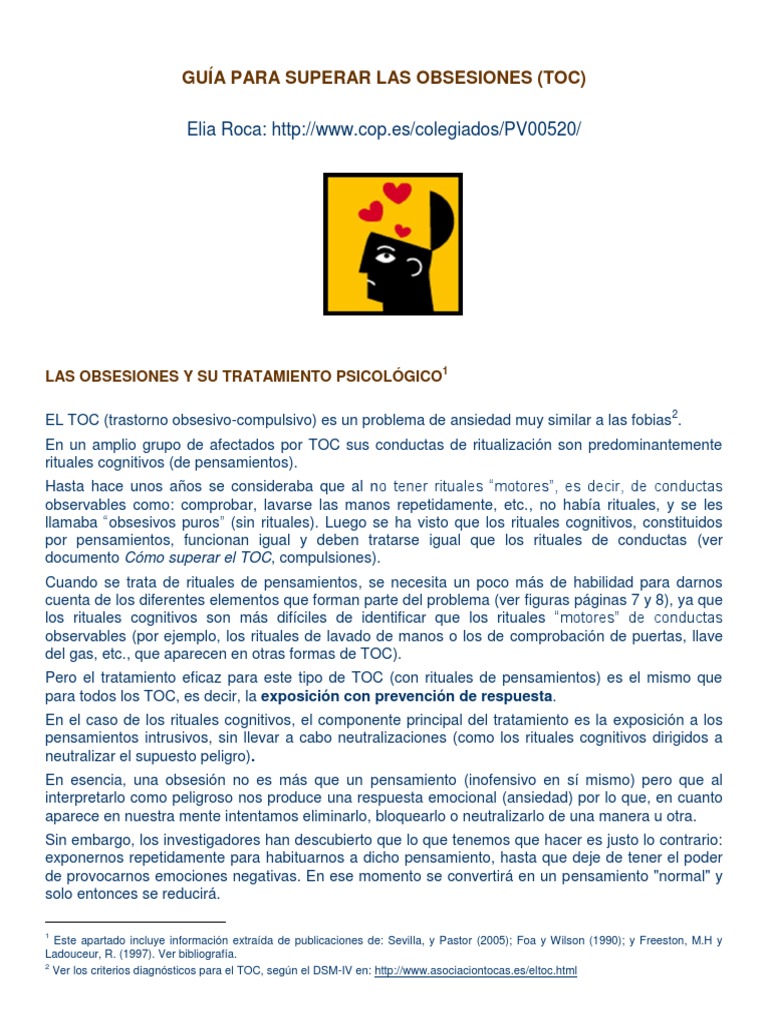 Supera las Obsesiones del TOC | PDF | Relaciones personales, crianza y desarrollo personal ...