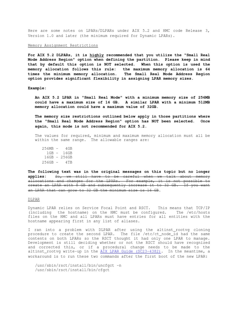 AIX LPAR Guide (SC23-4382) | PDF | Areas Of Computer Science | Computer Architecture