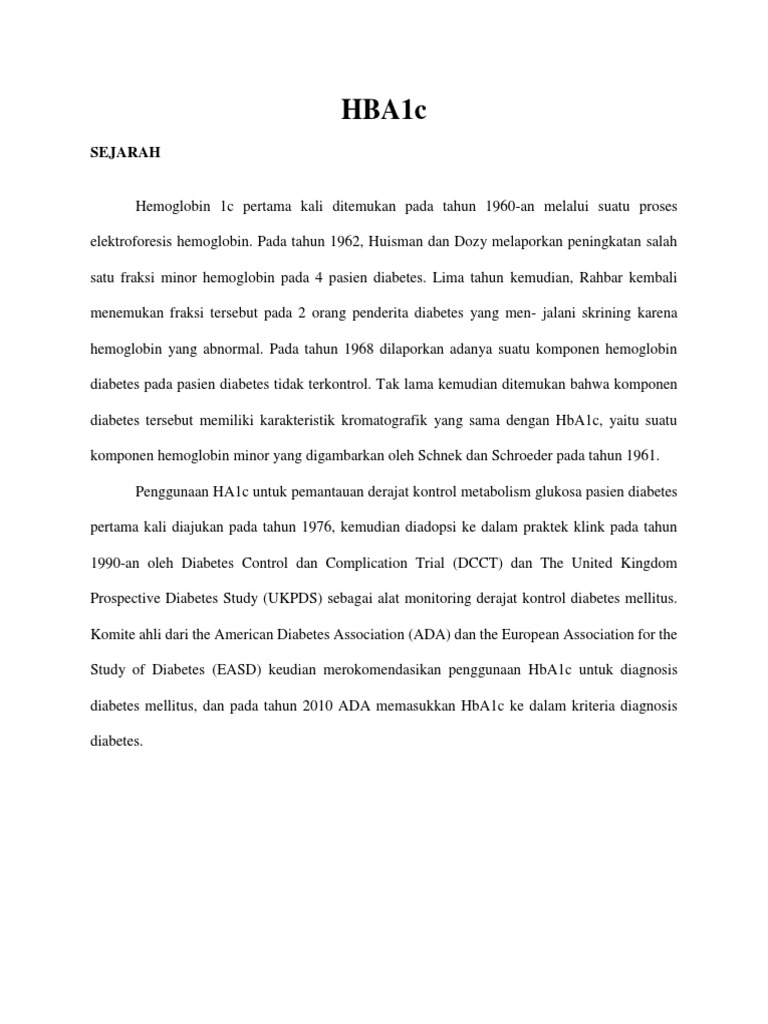 HBA1 C | PDF