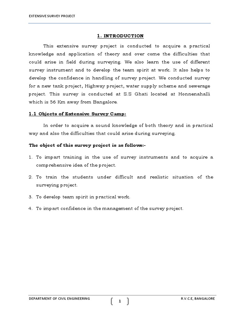 Extensive Survey Camp PDF | PDF