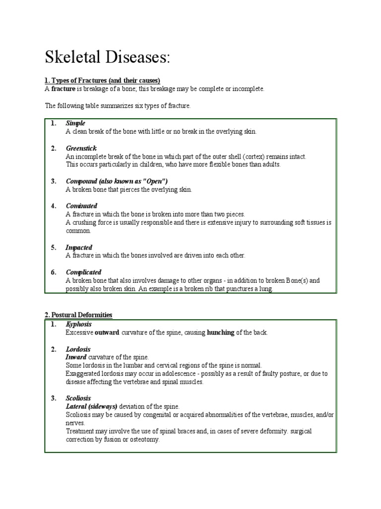 Skeletal Diseases | PDF | Arthritis | Vertebral Column