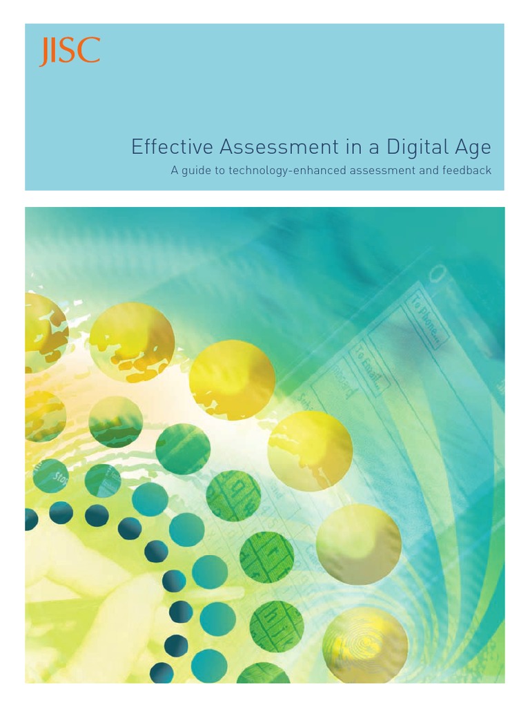 Effective Assessment in A Digital Age: A Guide To Technology-Enhanced ...