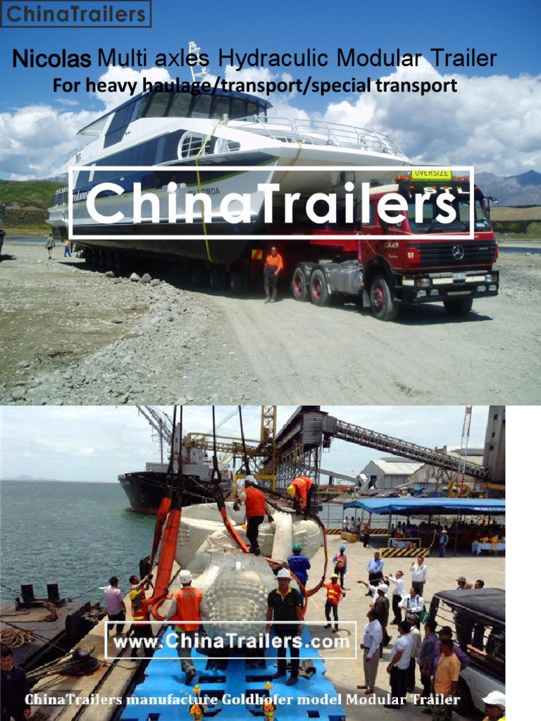 Nicolas Multi Axles Hydraculic Modular Trailer: For Heavy Haulage ...
