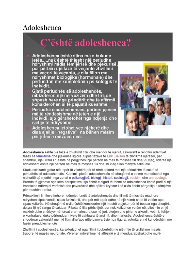 Adoleshenca | PDF