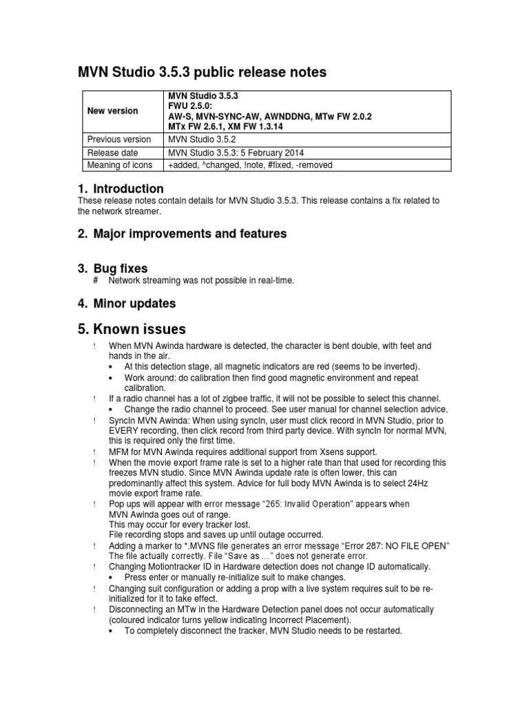 MVN Studio 3.5.3 Release Notes | PDF | Digital Technology | Computing