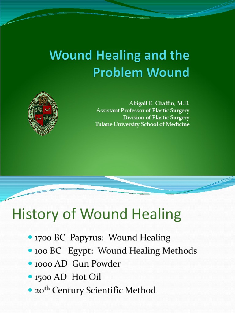 Wound Healing Student Lecture May 2011 | PDF | Wound Healing | Healing