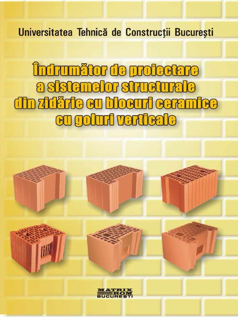 Indrumator de Proiectare A Structurilor Din Zidarie Porotherm PDF | PDF