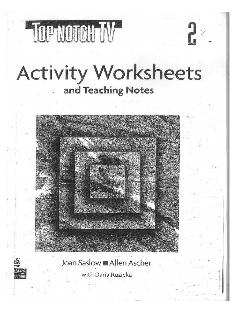 Top Notch TV 2 Activity Worksheets and Teaching Notes | PDF
